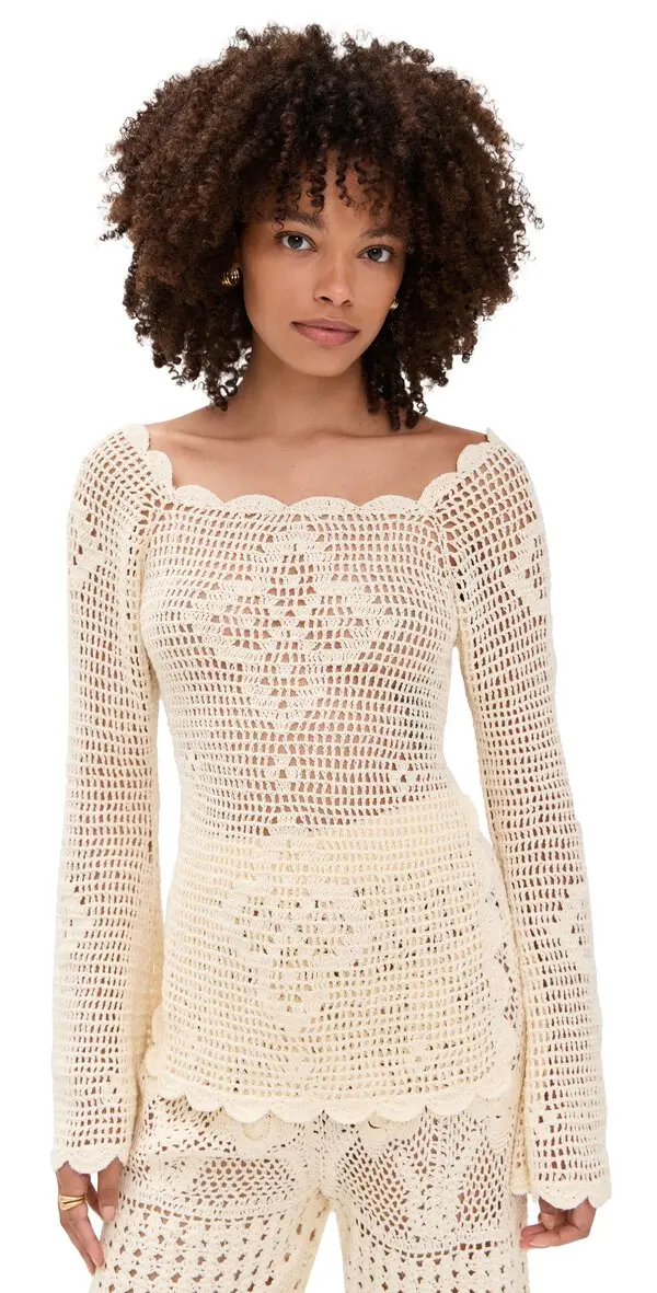 Agua Bendita Boh Handmade Crochet Top