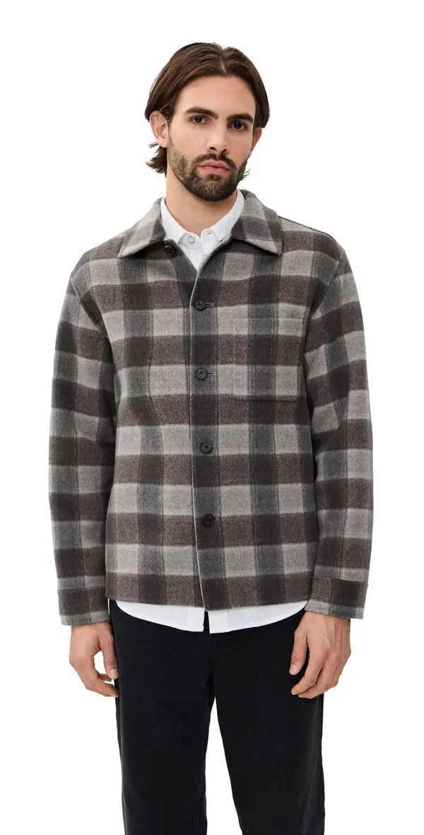 Theory Wp Overshirt In New Divide Check
