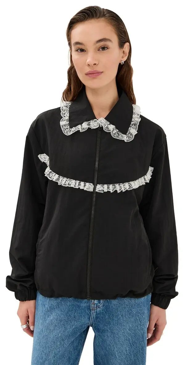 TANNER FLETCHER Archie Lace Trim Track Jacket