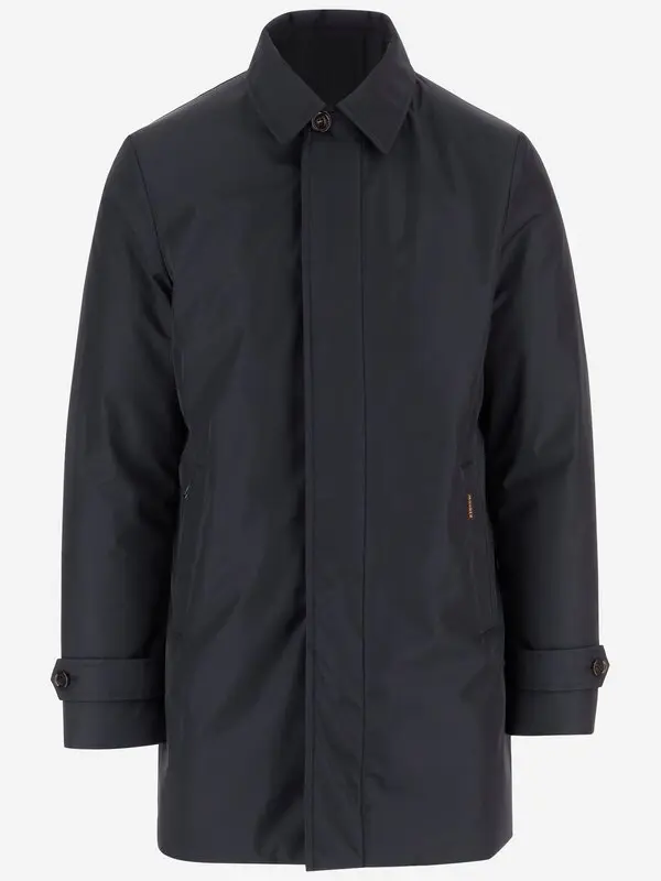 MOORER Long Jacket In Silk Blend