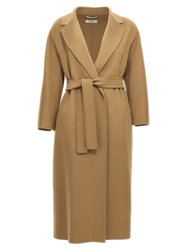 Max Mara Esturia Pure Wool Midi Coat - Brown