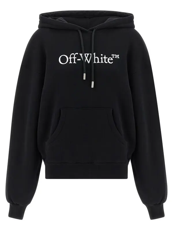 Off-White Big Logo Bookkish Hoodie - White/black