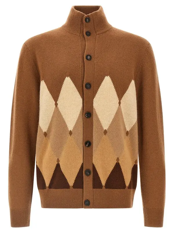 BALLANTYNE Cardigan Argyle