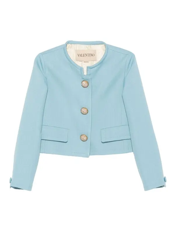 Valentino Garavani Short Collarless Jacket