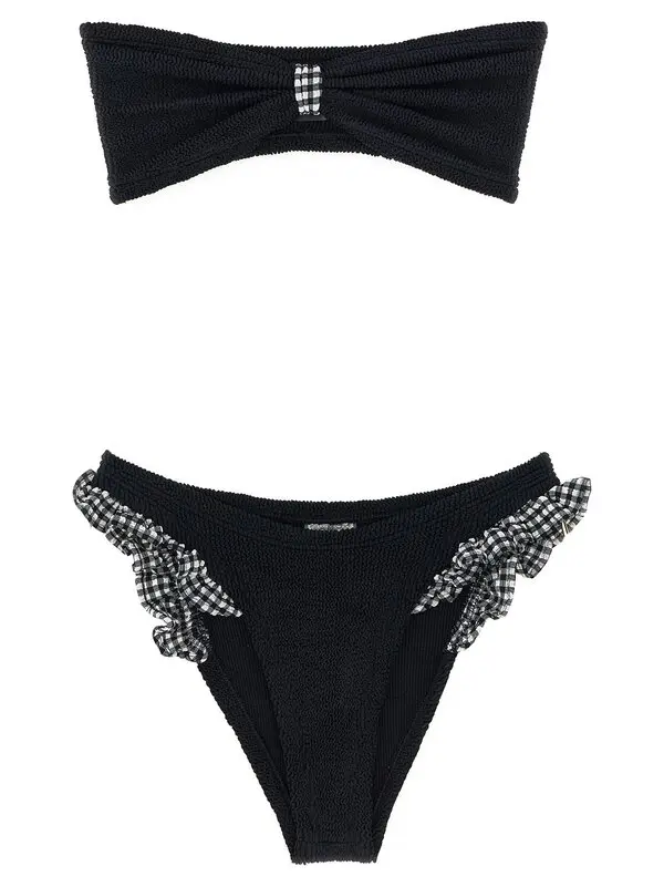 Hunza G Jean Crinkle Bandeau Bikini