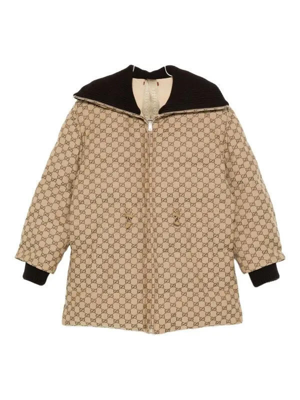 Gucci Gg Canvas Parka Coat