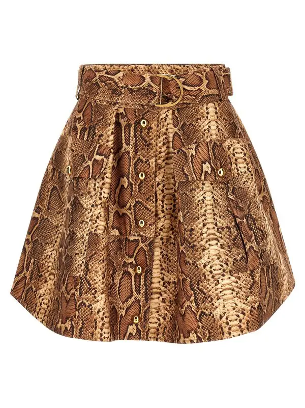 Zimmermann Hypnotic Utility Mini Skirt
