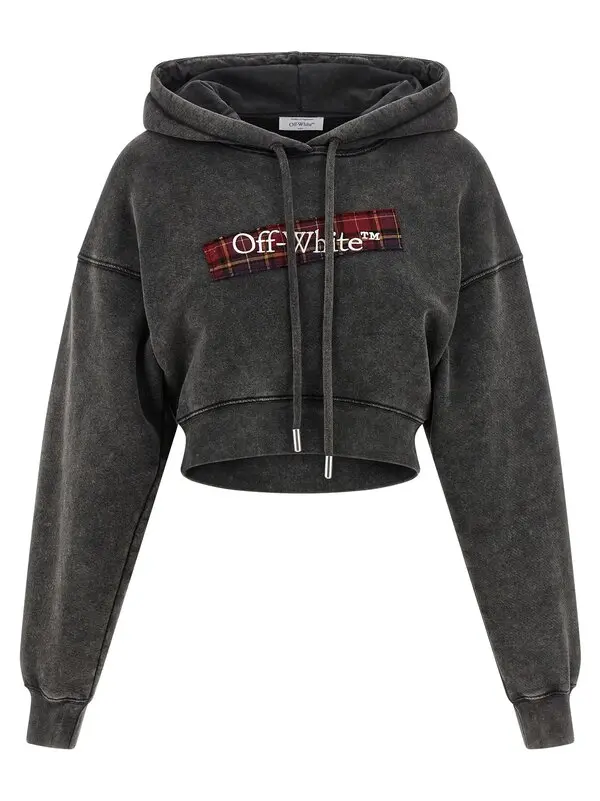 Off-White Check Flan Bookish' Hoodie