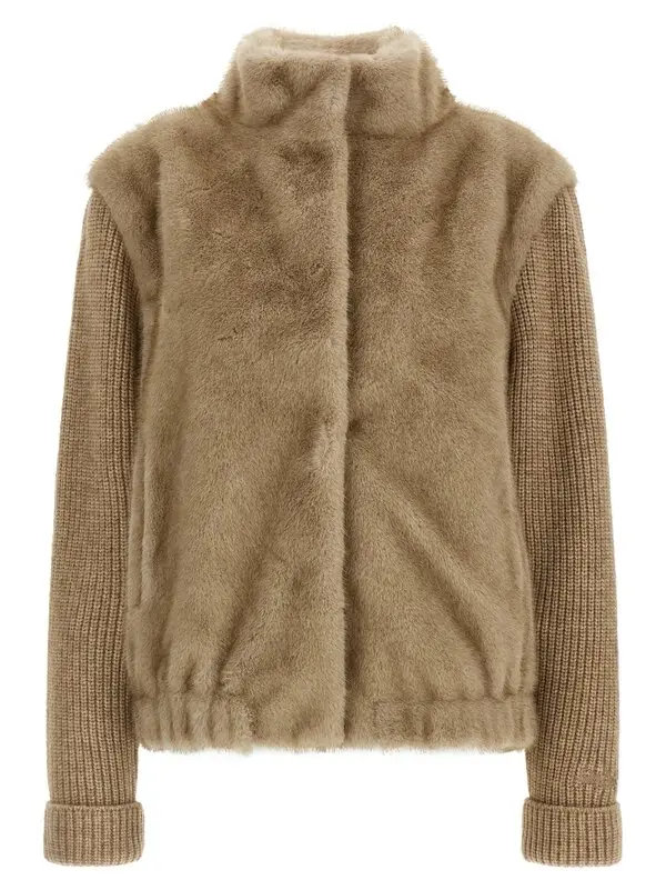 MC2 SAINT BARTH Faux Fur Bomber Jacket