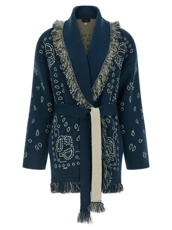 Alanui Bandana Cashmere Cardigan