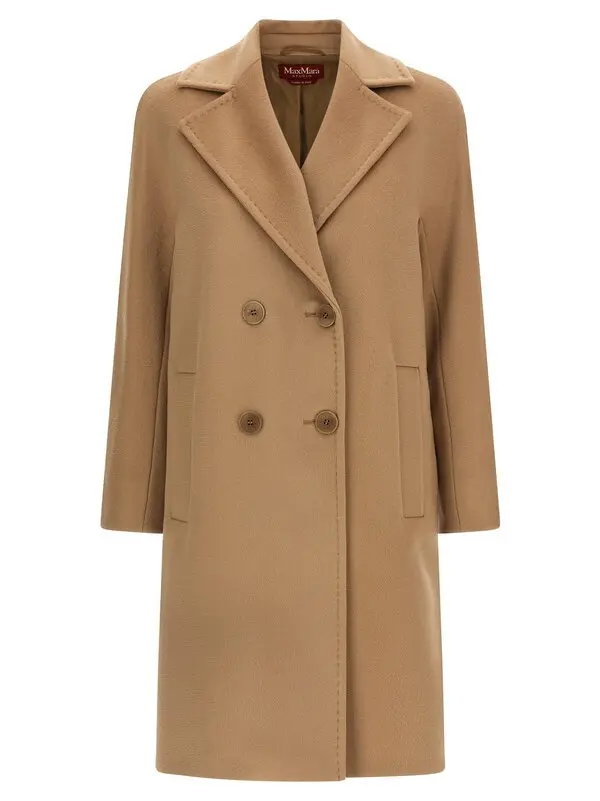 MAX MARA STUDIO Agenda Virgin Wool Coat - Beige