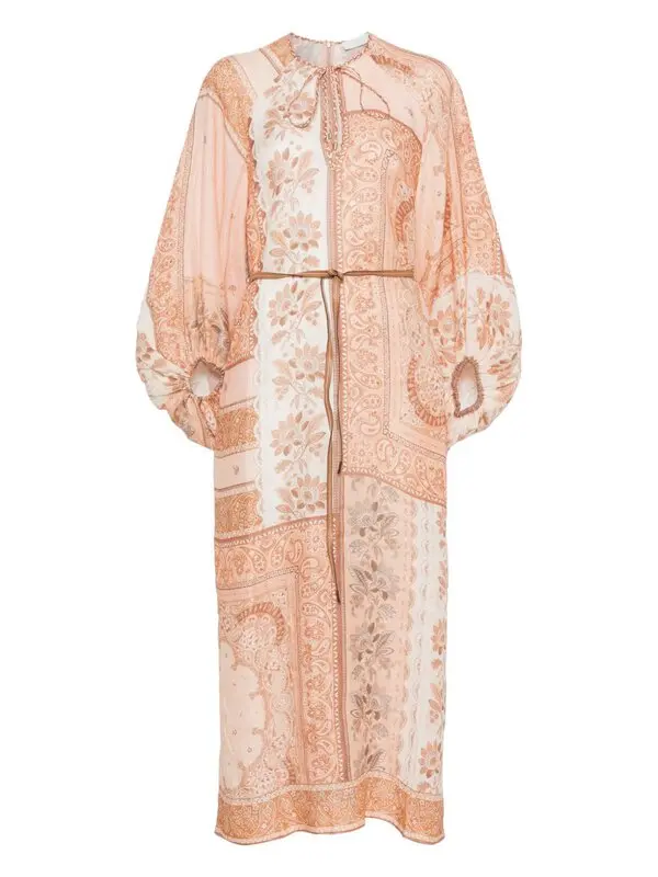 Zimmermann Printed Linen Maxi Dress - Multicolour