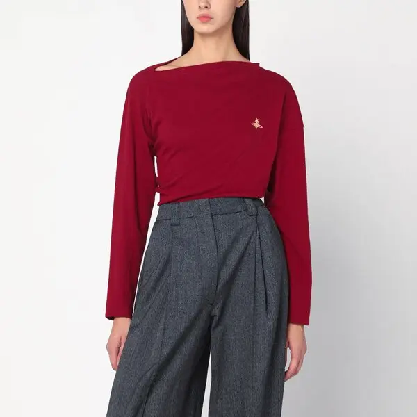 VIVIENNE WESTWOOD Brick Asymmetrical Top With Orb Logo