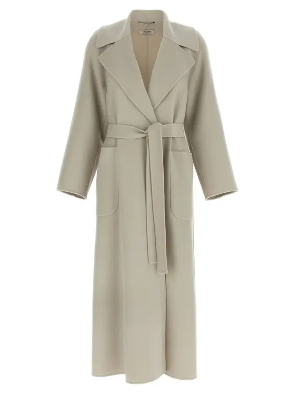 Max Mara Doris Long Coat In Double Wool Fabric