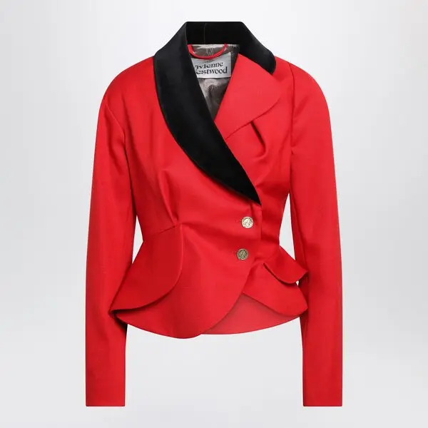 VIVIENNE WESTWOOD Stormy Asymmetrical Wool Jacket
