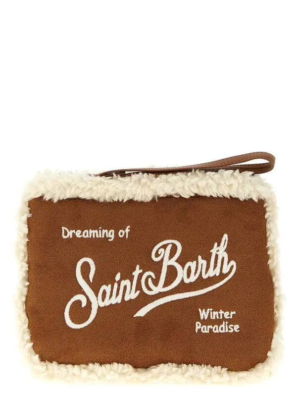 MC2 SAINT BARTH Aline Shearling' Clutch