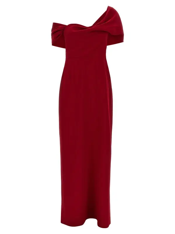 Carolina Herrera Column Maxi Dress - Red