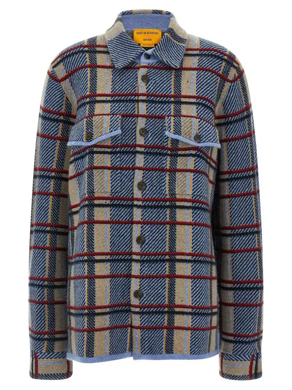 Guest In Residence Plaid Work Shirt - Blue