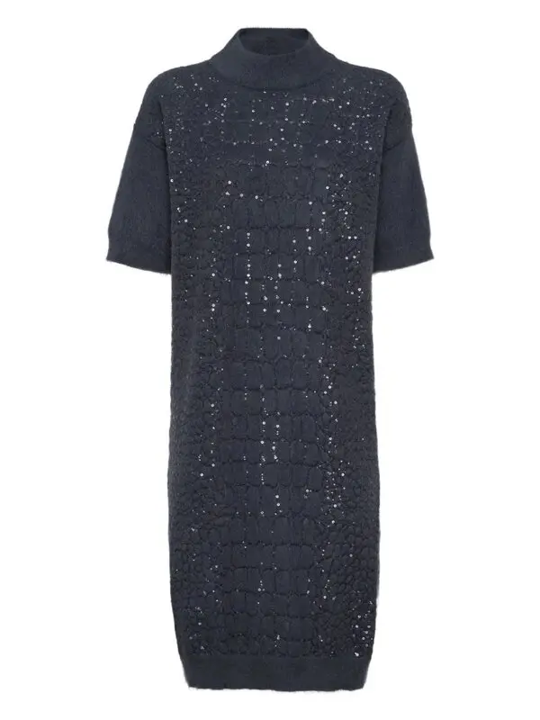 Brunello Cucinelli Wool Turtleneck Dress