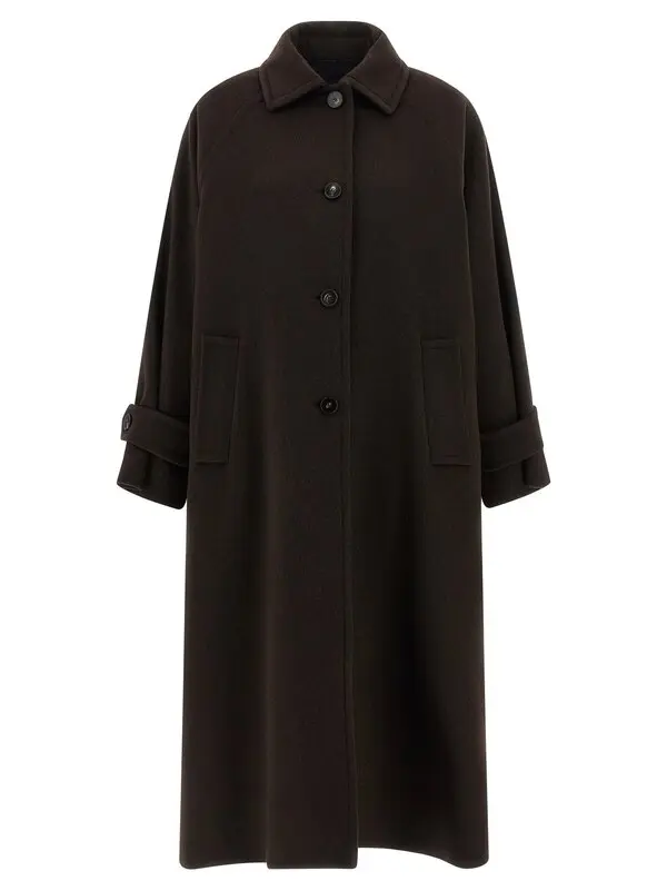 Alberto Biani Virgin Wool Long Coat