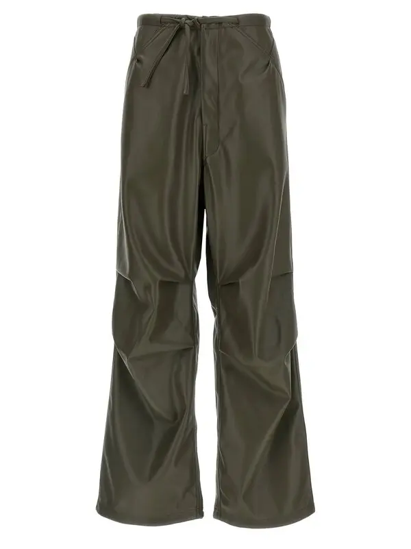 DARKPARK Daisy Pants In Leather-effect Fabric - Green
