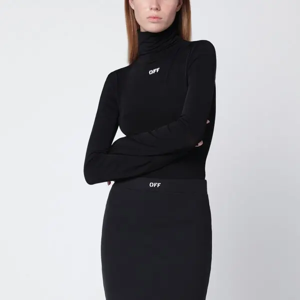 OFF WHITE™ Turtleneck Top With Off Logo