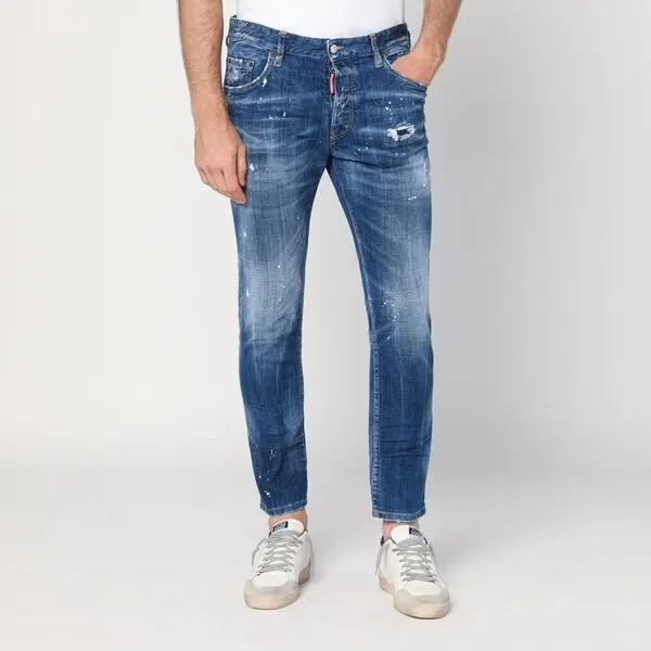 MAGLIANO X D2 Faded Jeans With Rips And Splashes