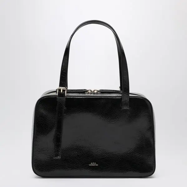 A.p.c. Virginia Black Leather Box Bag