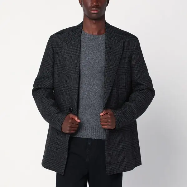 NAMACHEKO Prince Of Wales Wool Jacket - Grey