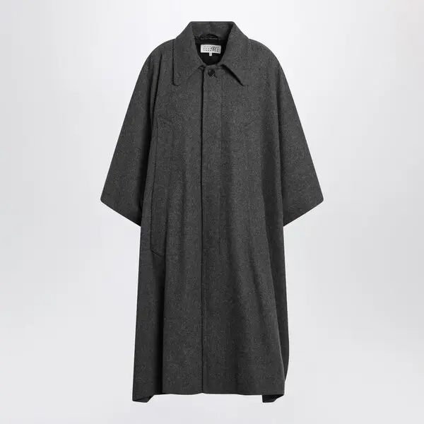 MAISON MARGIELA Long Cape Coat - Grey