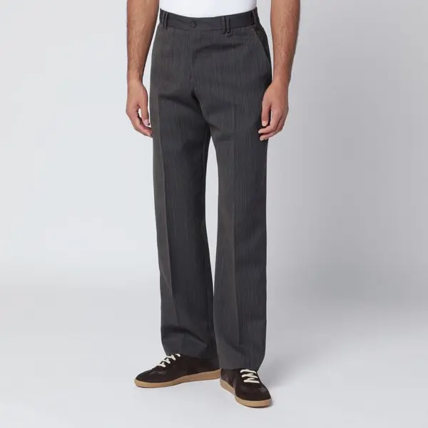 PT TORINO Striped Virgin Wool Trousers
