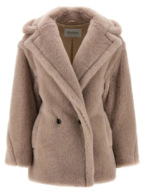 Max Mara Olga Alpaca And Wool Teddy Fabric Coat