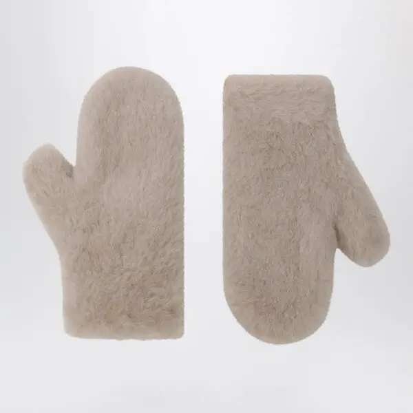 Max Mara Alpaca And Wool Teddy Fabric Mufflers