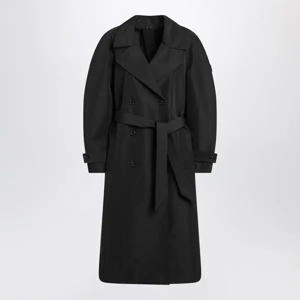 MONCLER X EDWARD ENNINFUL Double Breasted Trench Coat With Belt