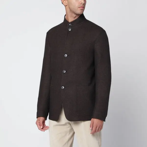 Zegna Wool, Silk, Linen, And Cashmere Jacket