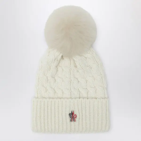 Moncler Wool Hat With Pom Pom