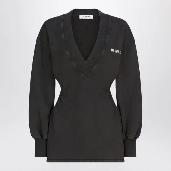 Attico Washed Mini Dress With Logo