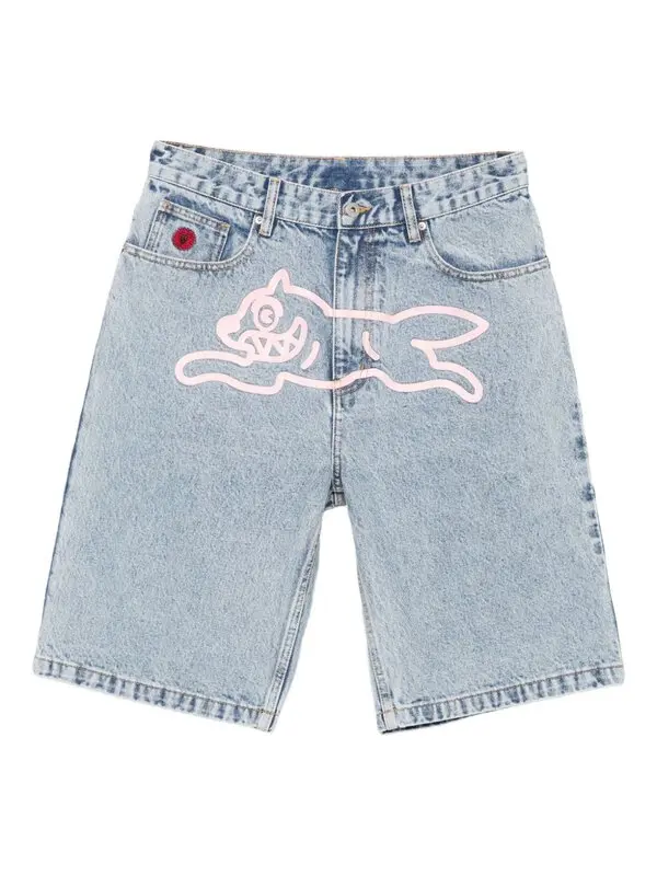 ICECREAM Running Dog Denim Shorts