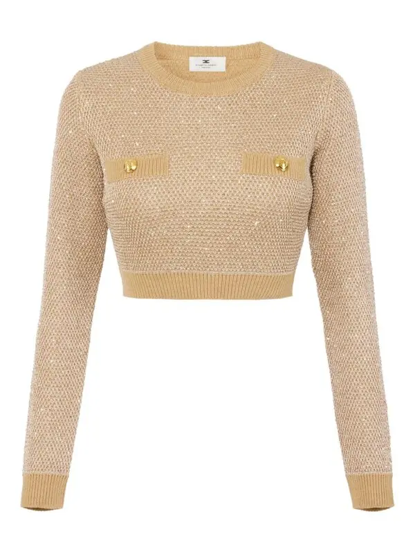 Elisabetta Franchi Wool Crewneck Sweater