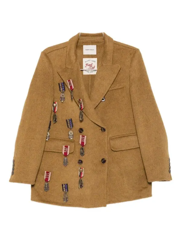 FRONT STREET Wool Double Breasted Jacket