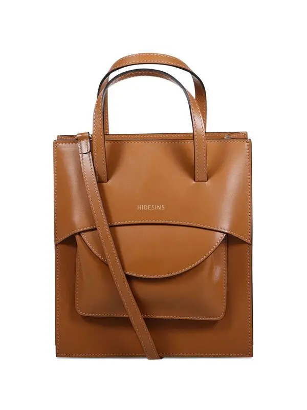 HIDESINS Flap Leather Mini Bag - Brown