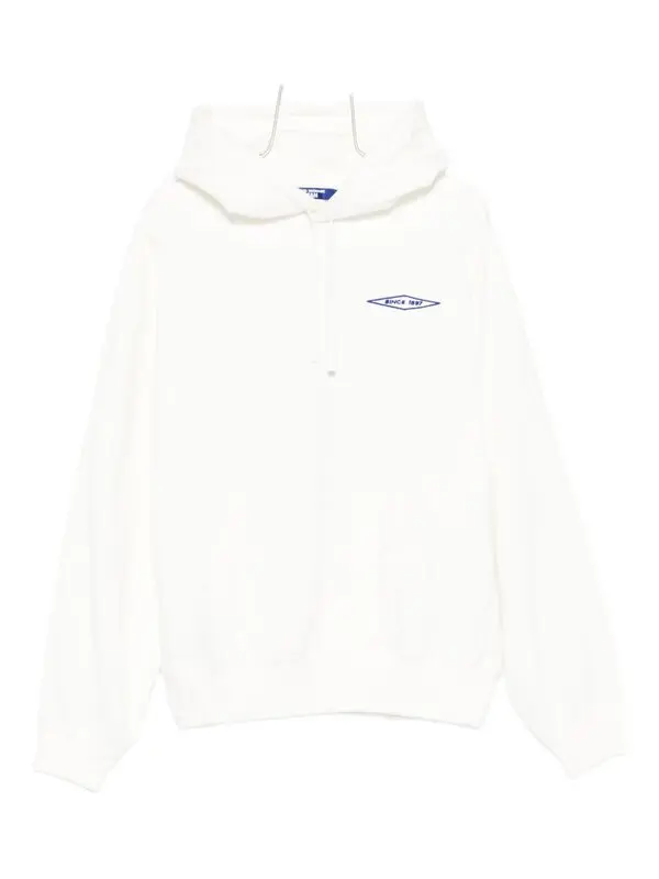 Junya Watanabe Logo Cotton Hoodie - White