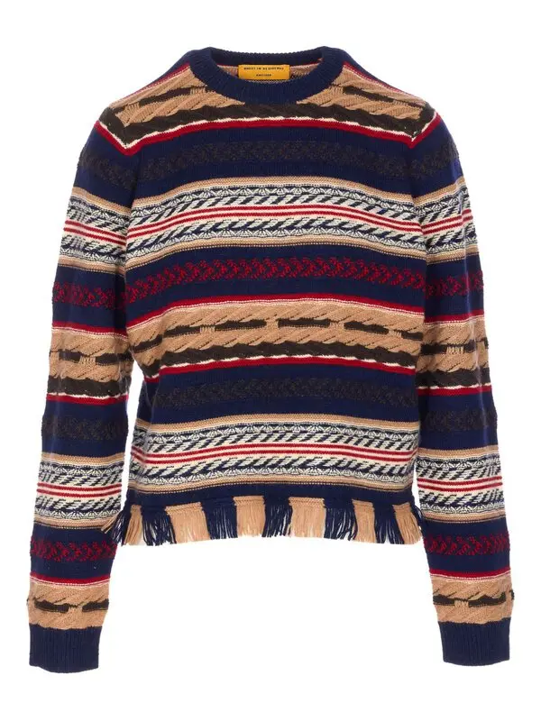 Guest In Residence Striped Crewneck Sweater