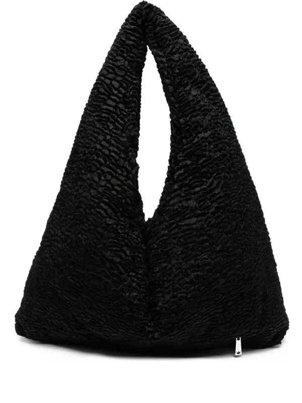 LA MILANESA Lisa Large Shoulder Bag - Black