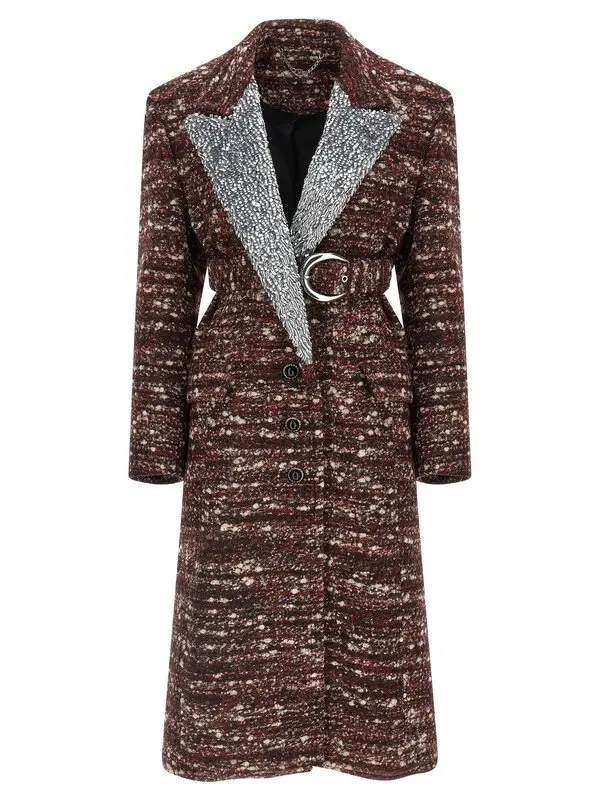 Rabanne Bouclé Wool Coat