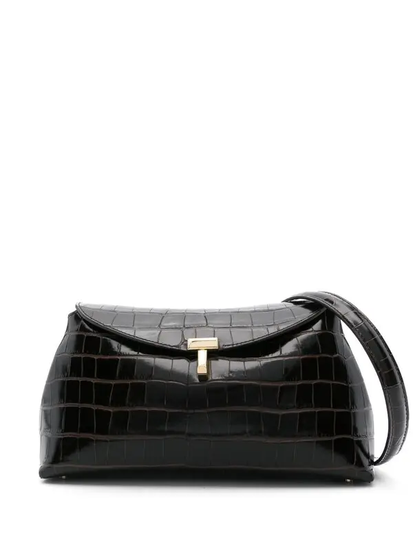 TOTÊME T-lock Leather Clutch