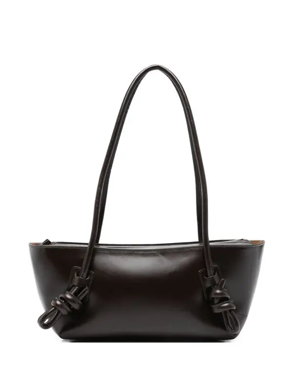 Hereu Fleca Leather Shoulder Bag - Marrone Scuro