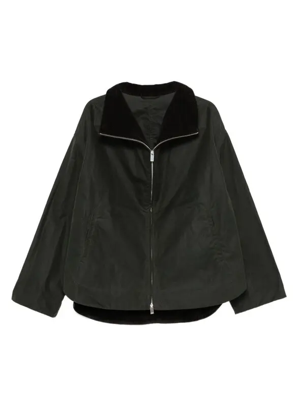 TOTÊME Organic Cotton Zipped Jacket - Green