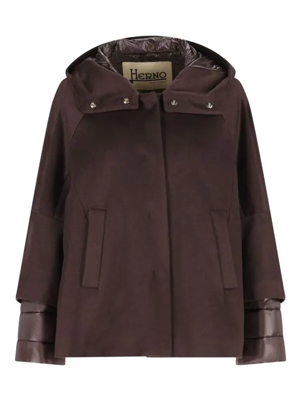 Herno Cashmere And Nylon Cape