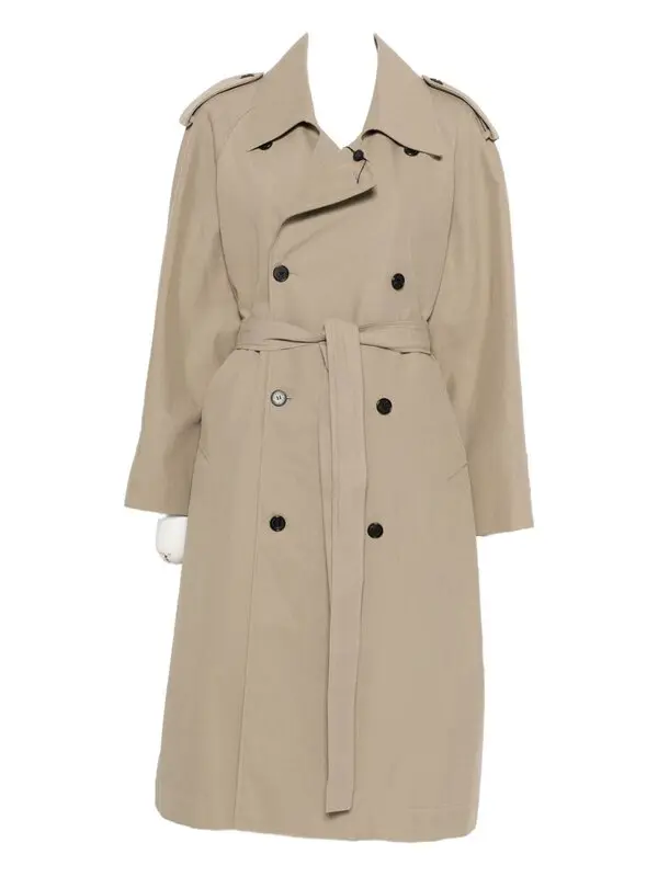 DUNST Cotton Blend Trench Coat - Beige